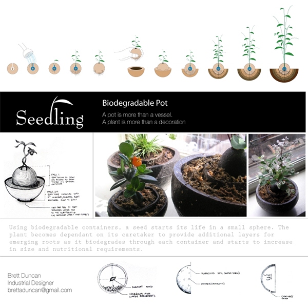 Seedling- Biodegradable Plant Container on Behance Seedling- Biodegradable Plant Container on Behance