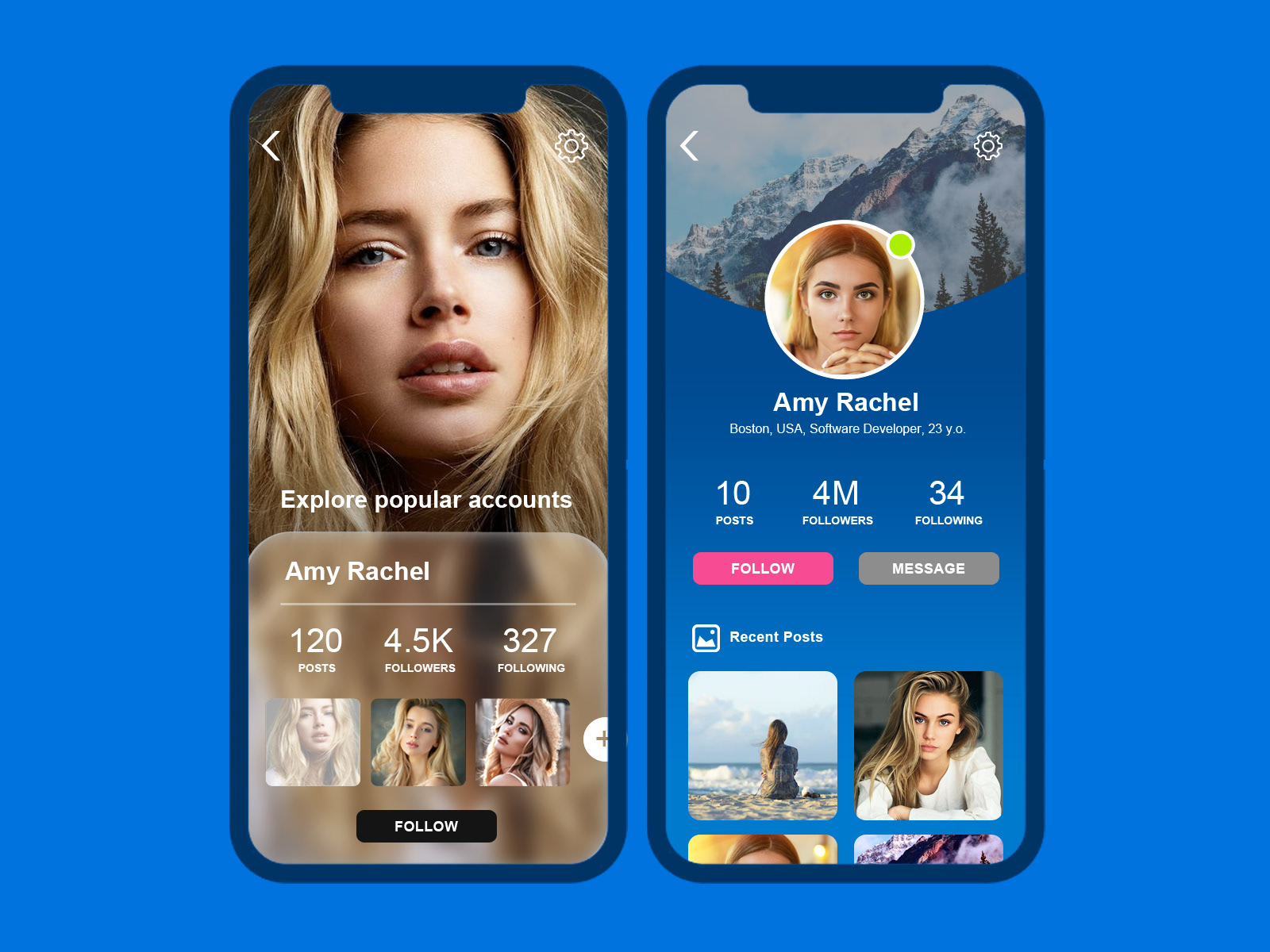 Social Media User Profile UI Design :: Behance Social Media User Profile UI Design :: Behance